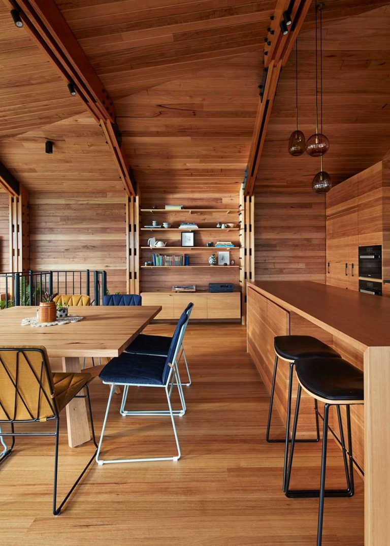 Elevated Timber Extension On Top Of A Beach Shack In Victoria, AU