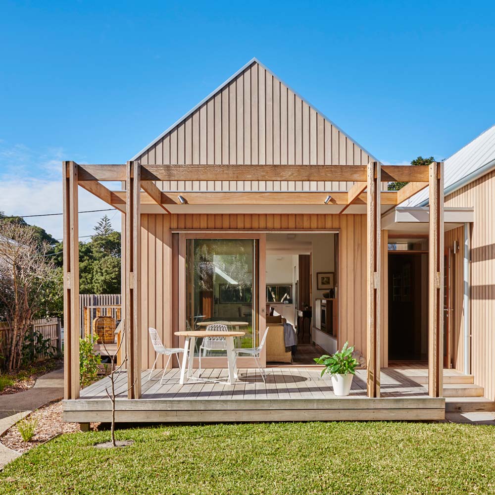 Retire to this Compact, Gable-style, Wooden Coastal Home in Australia