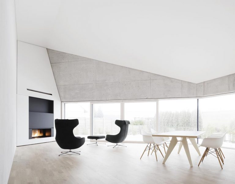 Amazing Crystal Shaped Concrete House Design Near Stuttgart, Germany