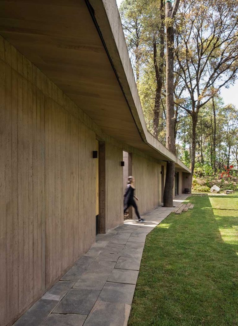 Amazing L-shaped House Nestled in the Lush Surroundings of Mexico