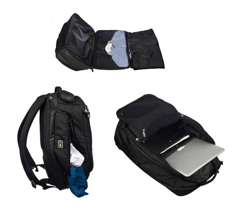 Laptop Travel Backpack with Integrated Suiter By Genius Pack