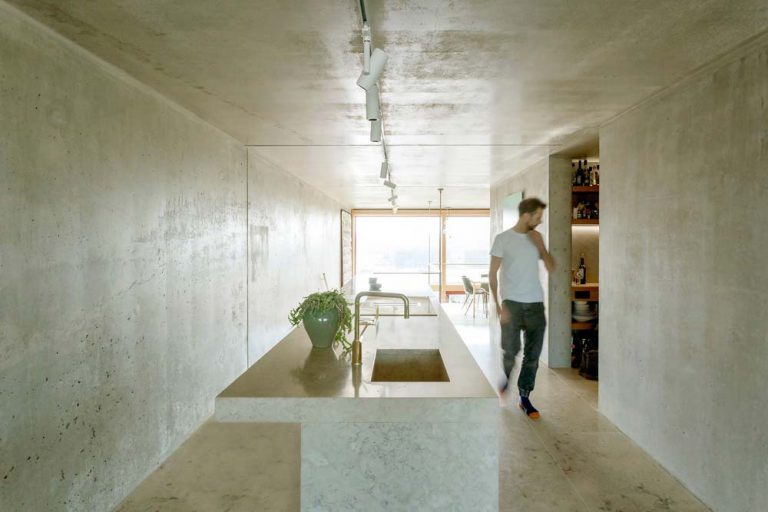 Prefab Concrete Loft Apartments with Customized Interiors in Amsterdam