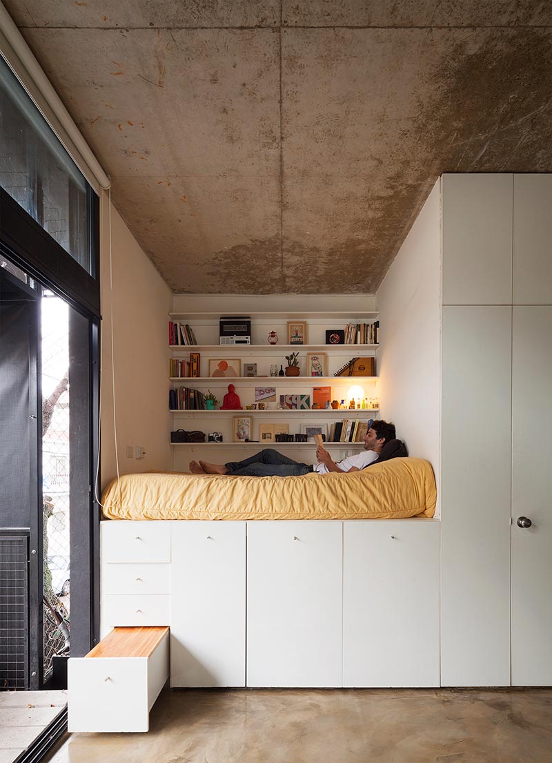 Small Modular Apartment With A Lofty Bedroom In Argentina