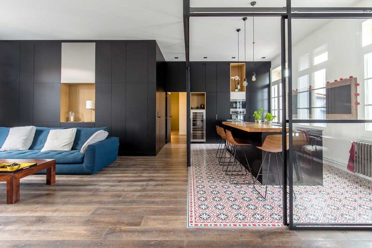 Beautiful Open-Plan Apartment Redesign in Montpellier Town Center