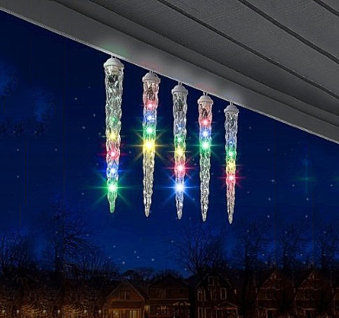 icicle lights: lightshow of shooting stars - Holiday Decor
