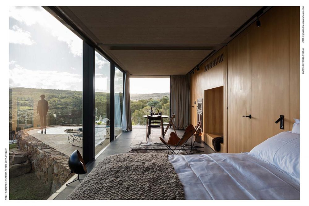 Small Prefab Boutique Hotel Design in the Wild Sierras of Eastern Uruguay
