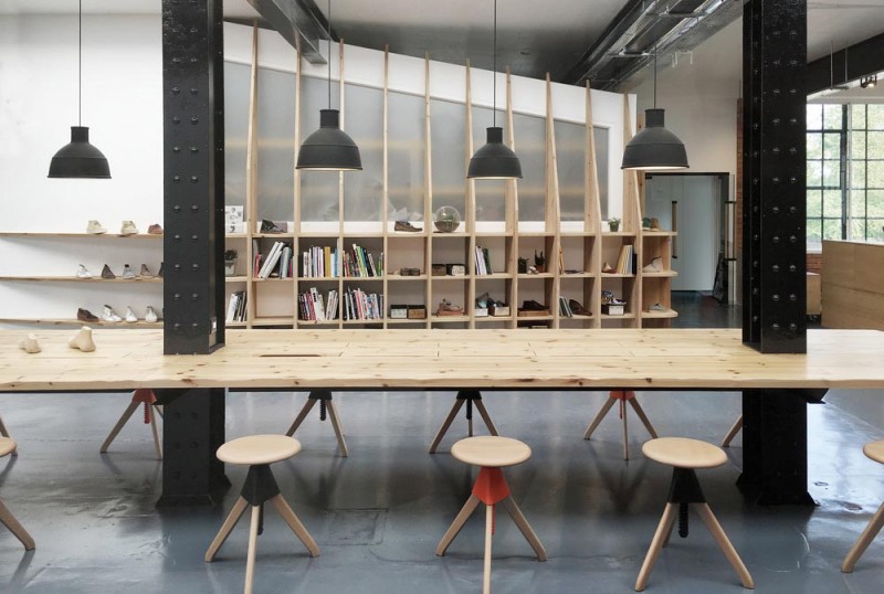 Parisian warehouse turned modern office space and studio